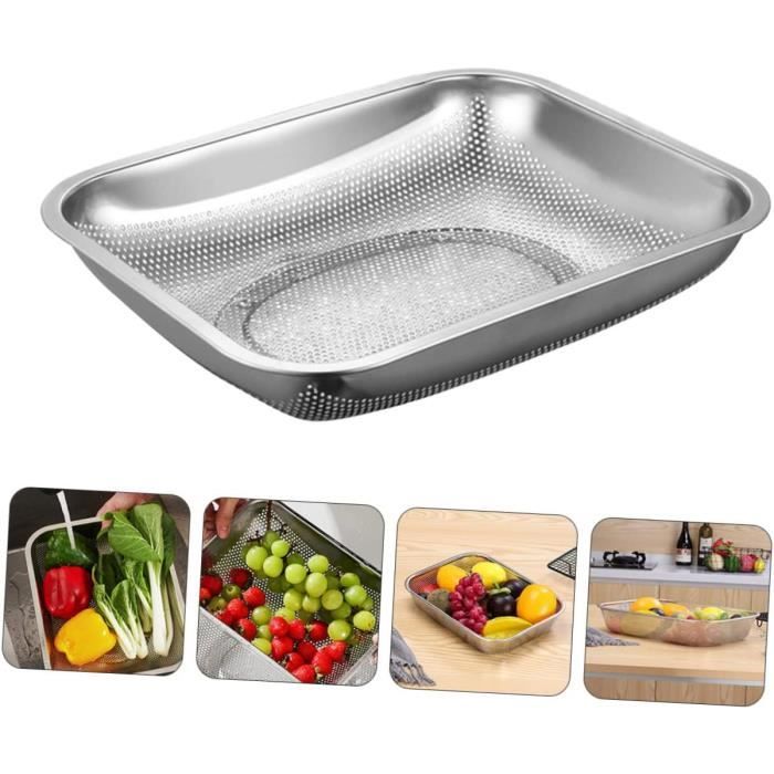 2 Pièces Panier En Acier Inoxydable Panier Rangement Cuisine Panier De ...