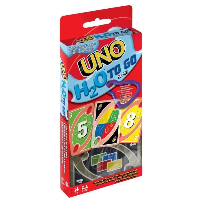 Mattel Games - UNO H20 TO GO - Uno Sport Jeu De Cartes - Jeu De Cartes ...