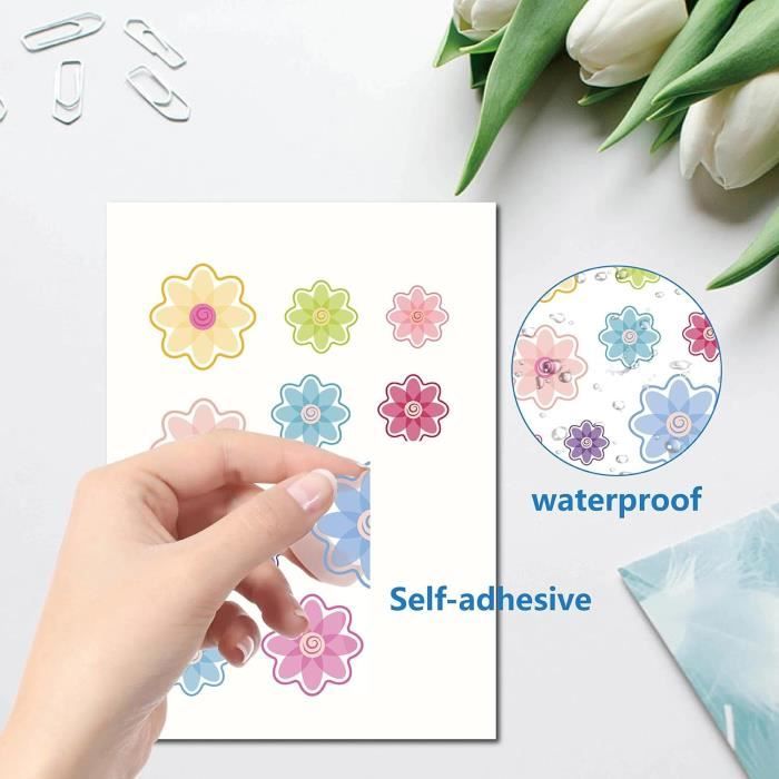 8 Styles Autocollants Muraux De Fleurs Autocollants De Fenêtre En Pvc ...
