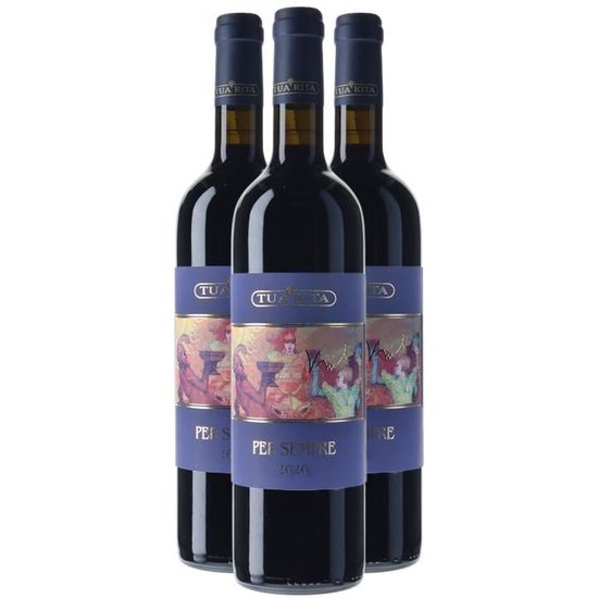 Toscane Syrah Per Sempre Rouge 2020 - Lot de 3x75cl - Casa Tua Rita ...