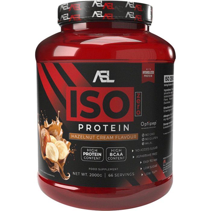Iso Zero Proteine 2000g Noisette ASL | All Sports Labs | Riche en BCAA , Sans Gluten, Sans Sucre ...