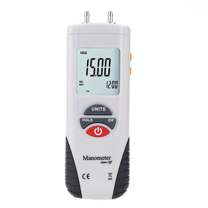 Digitales Manometer, professionelles digitales Luftdruckmessgerät und ...