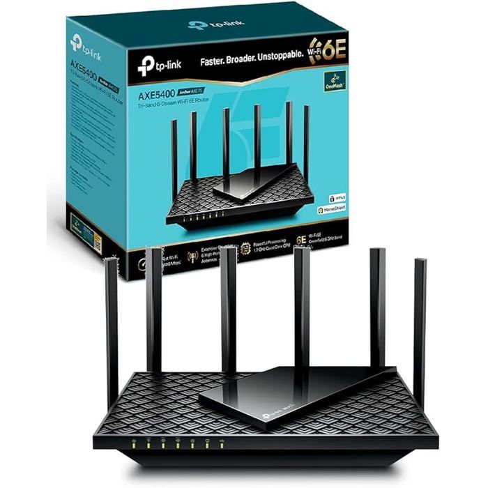 Routeur WiFi6E Tri-Bande AXE5400, 5 Ports Gigabit, Port USB 3.0, Bande ...