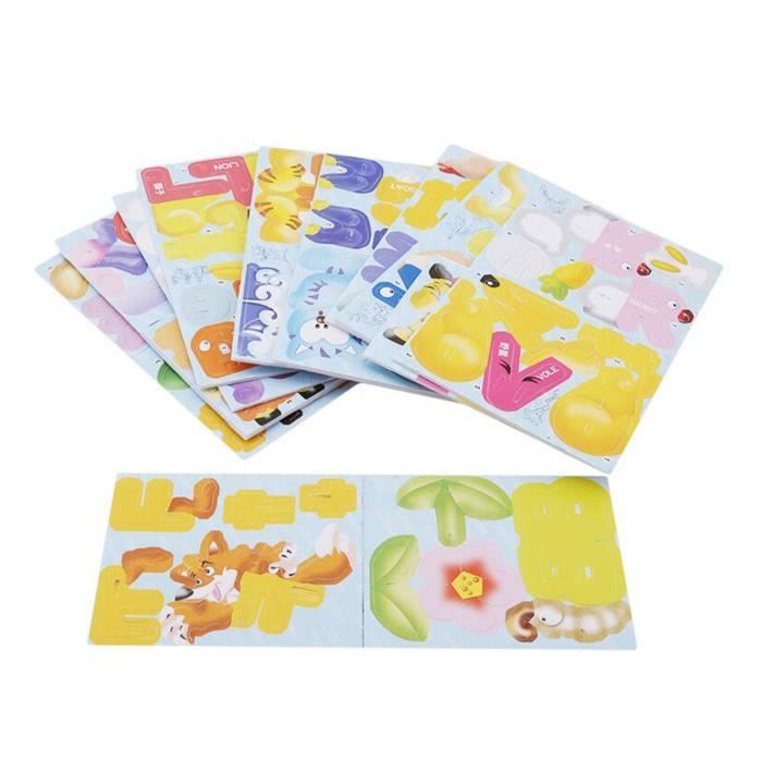 Jeu de cartes Alphabet Anglais - Puzzle 3D - Jouet éducatif pour ...