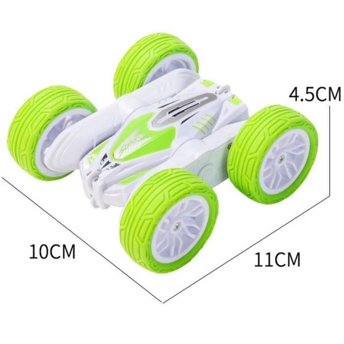 Stunt Car-Blanc - Voiture cascadeuse 4x4 pour enfant, Avec télécommande rotative à 360 degrés ...