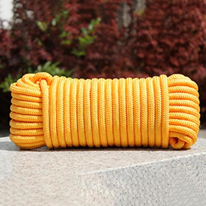 Fil à linge - étendoir,Corde à illant Rétractable Antidérapante en Nylon,2-3-4-6mm x 10m,pour l ...