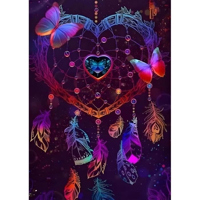 Peinture Diamant Papillon Diamond Painting, Broderie Diamant Plein ...