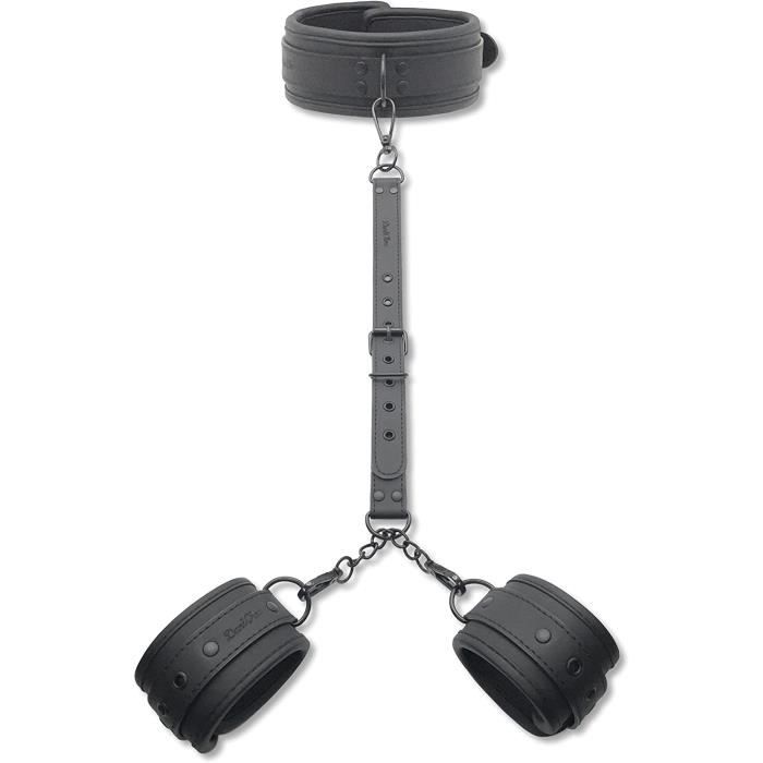 WEYE-3in1 SM kits de bondage avec collier & menottes, Premium SM Toys ...