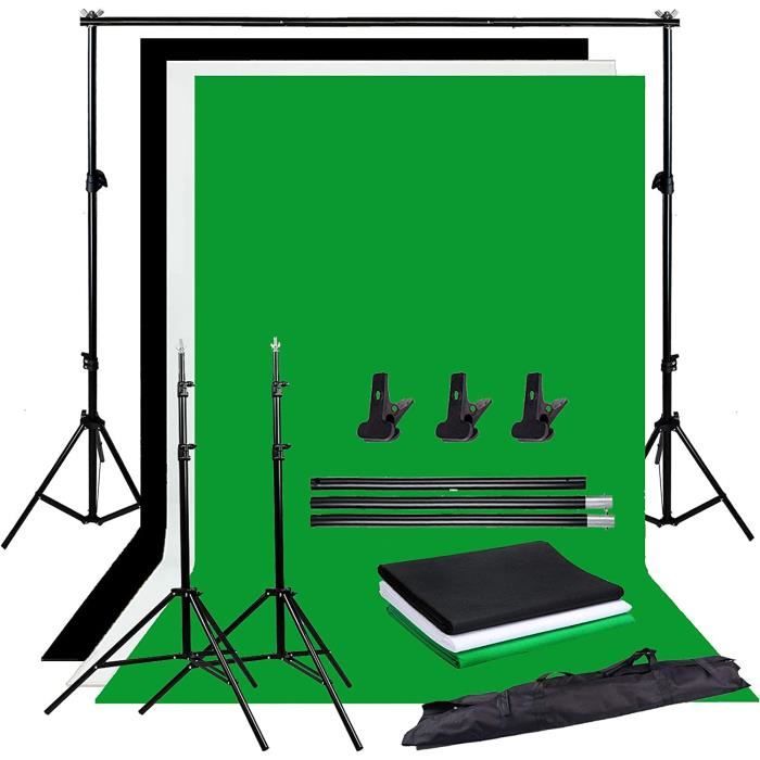 Kit de Support de Fond réglable Studio de Photographie Portable pour la ...