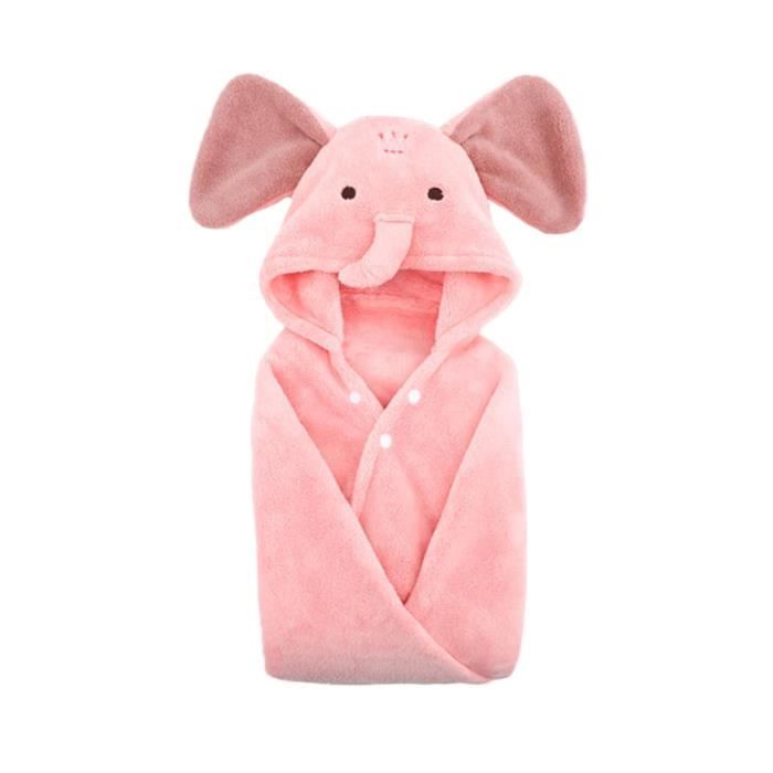 Peignoir de Bain Bébé à Capuche,Sortie de Bain Bébé Mignonne Visage ...