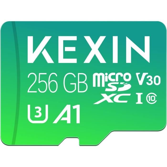 Carte Micro Sd 256 Go Contient Adaptateur Sd, Carte Mémoire 256Go ...