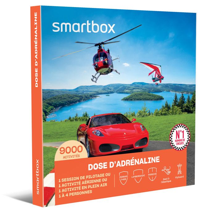 Coffret Cadeau SMARTBOX - Dose d'adrénaline - 1 expérience riche en ...