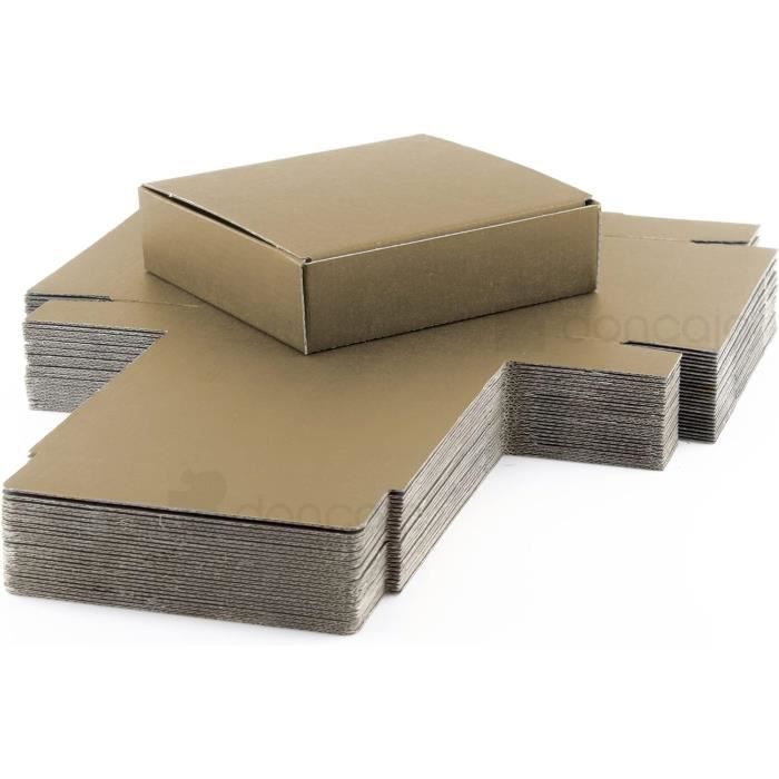 Lot de 25 boîtes de 15 x 14,5 x 4 cm Petit carton pour expéditions ...