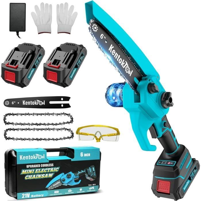 Tronconneuse Electrique Sans balais 4000mAh, Mini Tronconneuse a ...