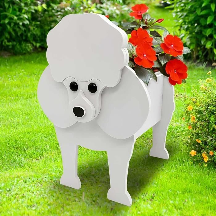 Caniche Pvc Plante Chien En Forme De Pot De Fleur Décoration De Jardin ...