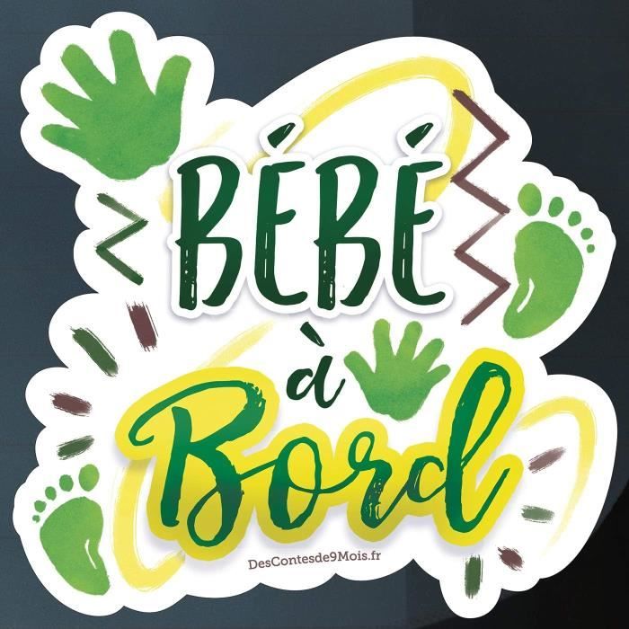 Sticker Bébé À Bord, Autocollant Auto Original, Coloré Et Résistant Aux ...