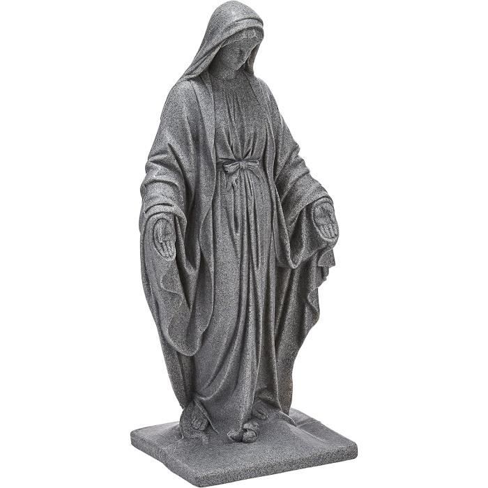 E Excellent Statue Vierge Marie Granite[m1415] - Cdiscount Maison