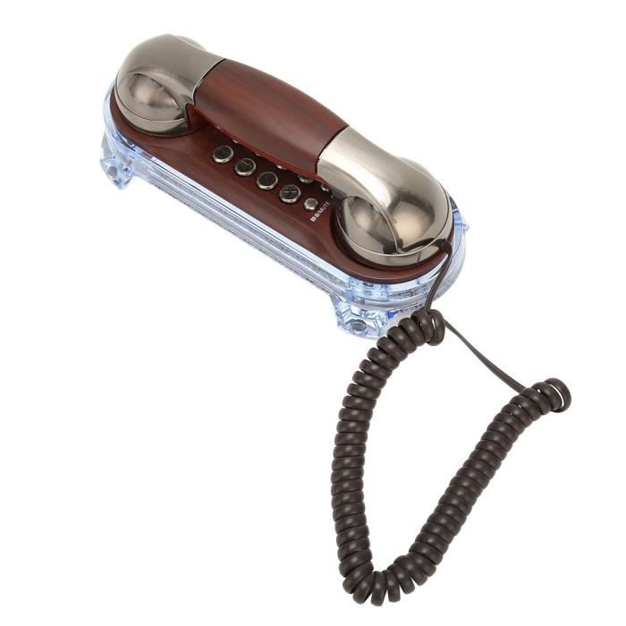 Téléphone filaire Téléphone fixe rétro filaire téléphone à domicile ...