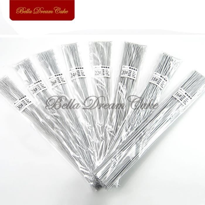 MOULE A GATEAU,White iron wire-26 0.45mmx100pcs--Fil de fer pour ...