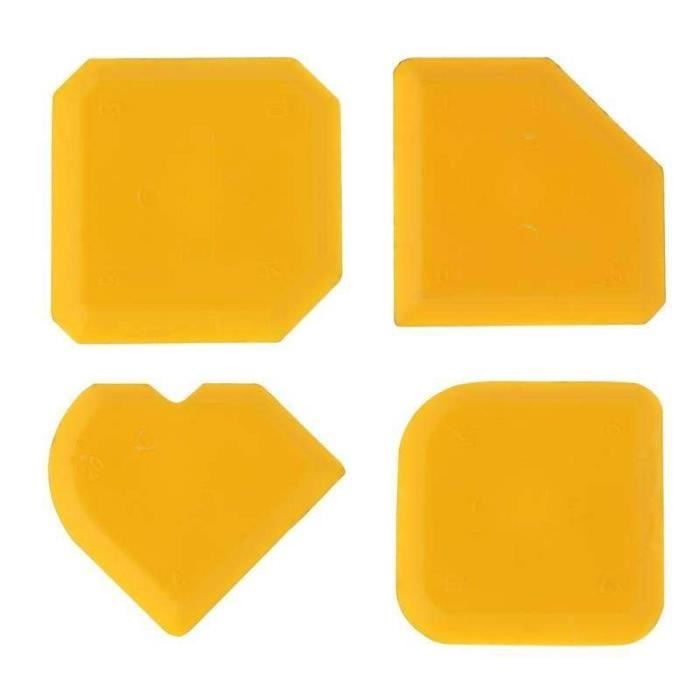 HT00650-RACLETTE DE SOL.Lot de 4 spatules en silicone pour les ...