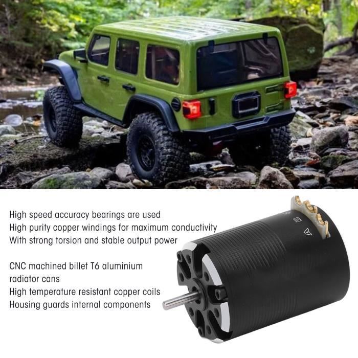 REN Zerone Moteur balais à capteur RC Moteur balais RC Usinage CNC 540 ...