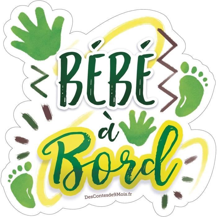 Sticker Bébé À Bord, Autocollant Auto Original, Coloré Et Résistant Aux ...