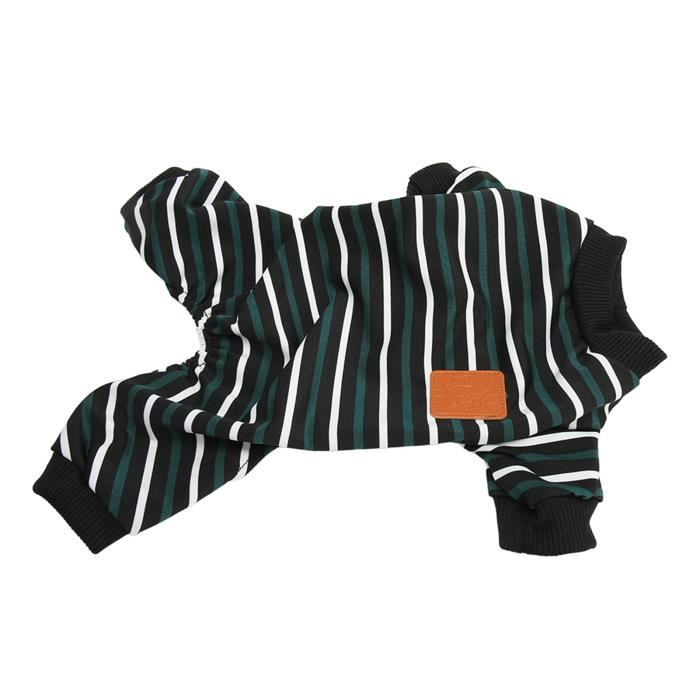 UNE Pyjama rayé pour chien à la mode mignon chaud confortable ...