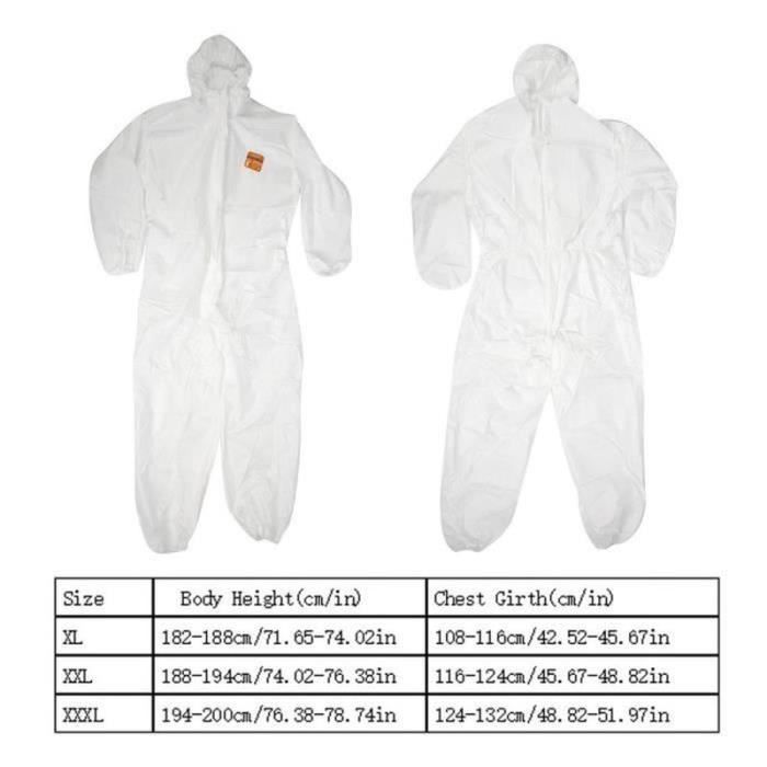 COMBINAISON - TABLIER Vêtements de combinaison anti-poussière ...