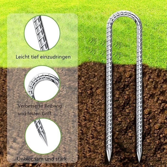 Piquets D'Ancrage Au Sol 30 Cm De Long Ancrage Au Sol Trampoline 8 ...