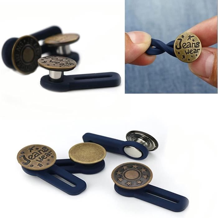 4Pcs Extension De Boutons Pour Jeans Pantalons, Bouton Jean Amovible ...