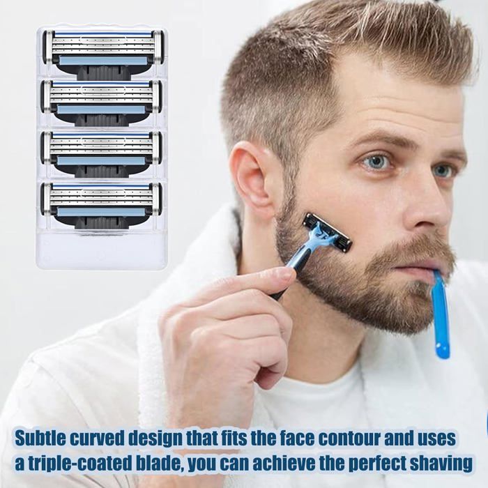 20 Pcs Lames de Rasoir Mach 3,Lame mach 3,Lame de Rasoir Mach 3,Lame ...