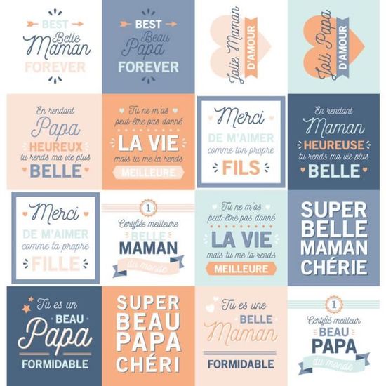 Stickers - Beau-Père et Belle-Mère - 48 motifs - Cdiscount Beaux-Arts ...