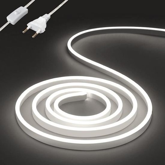 Ruban Led 2M BAGZY - Lumineuse 220V Imperméable IP65 - 120 Led/m ...