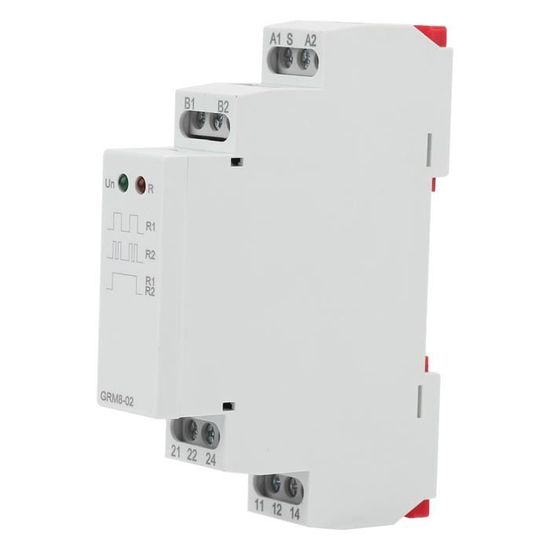 Relais à Verrouillage 230V AC Relais à Impulsion électronique GRM8-02 ...