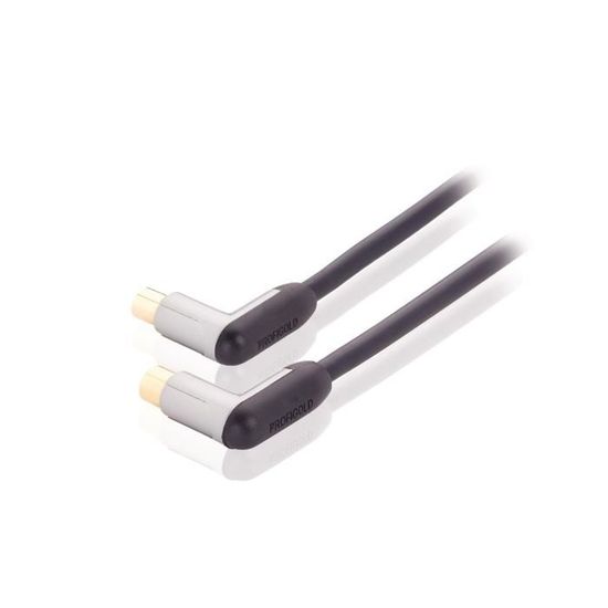 Profigold Câble antenne coaxial 120 dB coudé Coax Mâle (IEC) - Coax ...