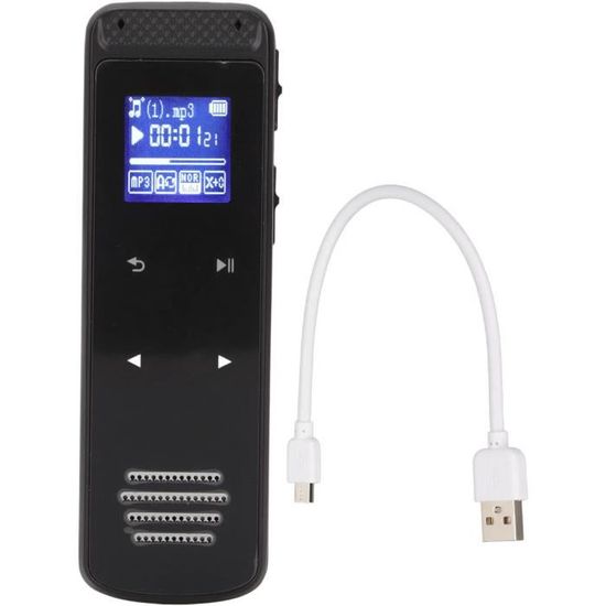 Enregistreur Vocal Numérique, Enregistreur Audio Avec Écran Lcd 96X64 ...