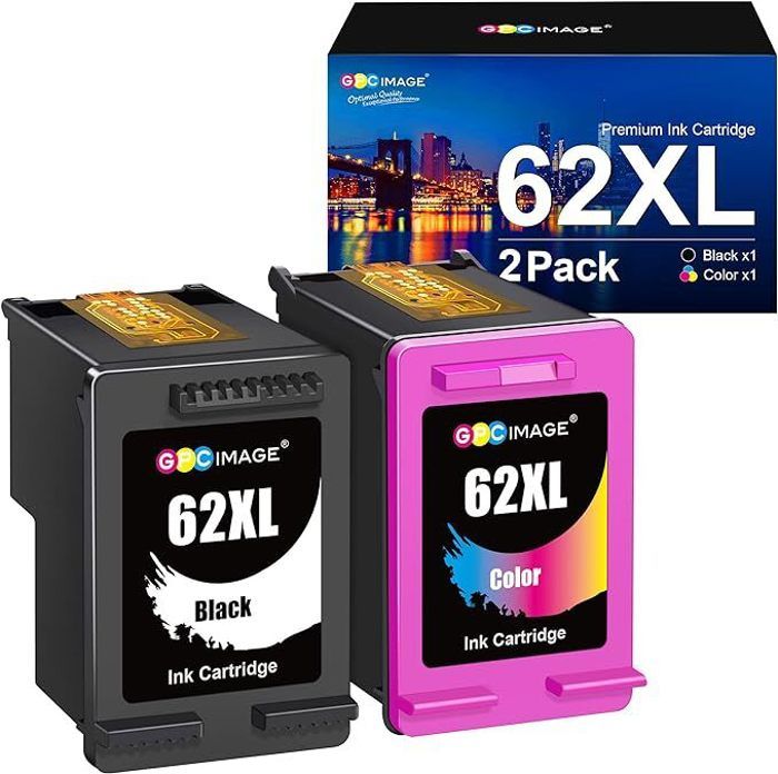 GPC Image 62XL 62 Remanufacturée Cartouches d'encre Remplacement ...