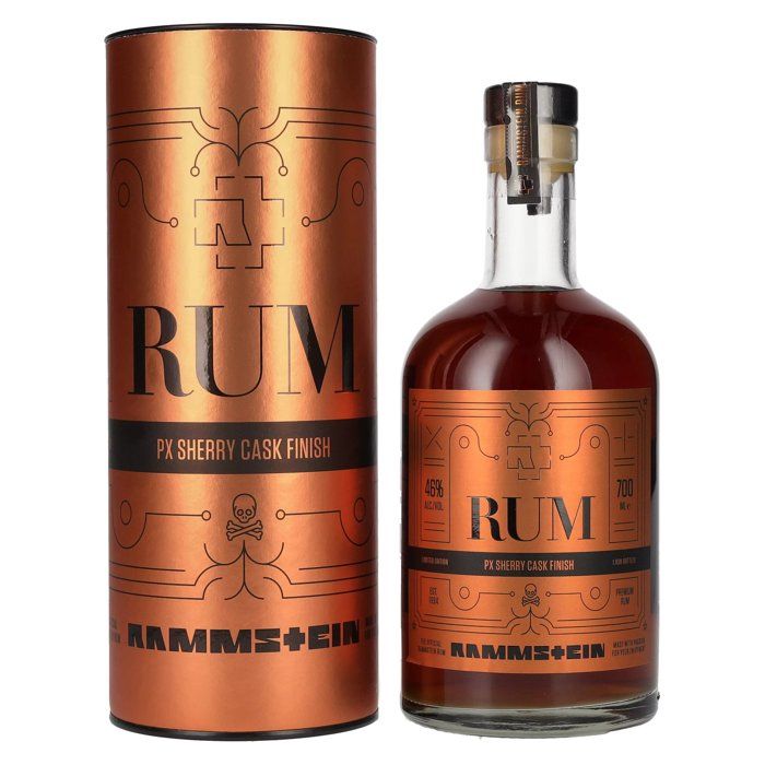 Rammstein Rum PX Sherry Cask Finish 46% Vol. 0,7l en boîte cadeau - La ...