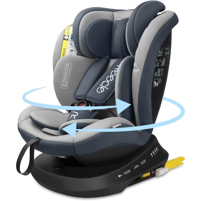 I-Size Siège Auto 360 Pivotant Isofix 40-150 Cm,De La Naissance À 12 ...