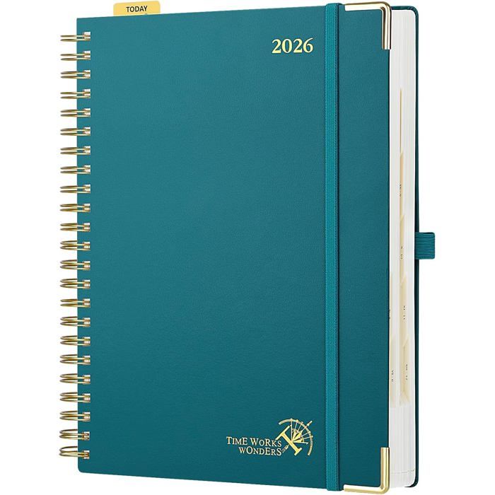 POPRUN Agenda 2026 Journalier A4 Grand Format 30,5 x 22 cm - Couverture ...