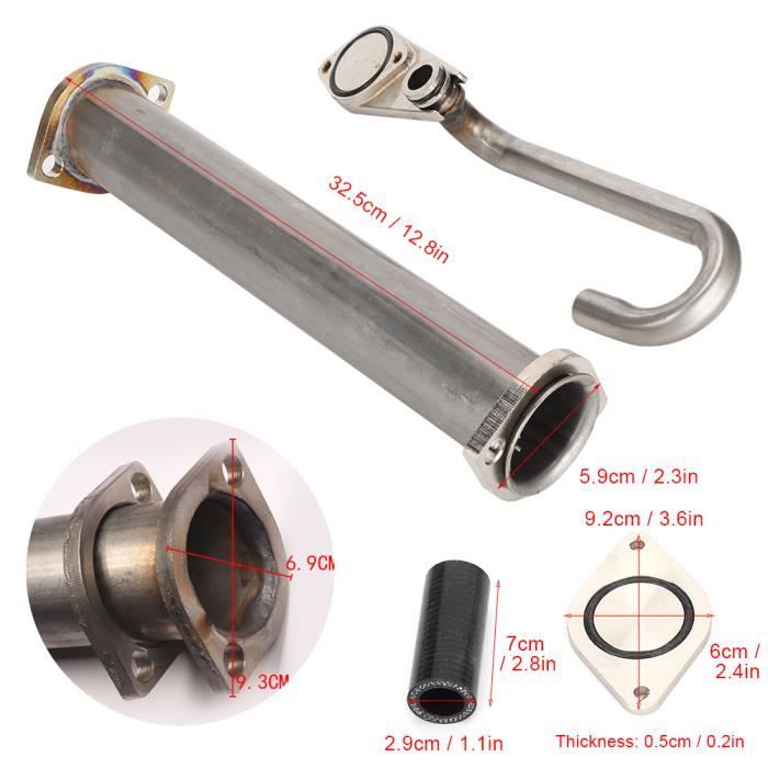 Akozon Suppression de vanne EGR Kit de suppression de refroidisseur de soupape EGR ...