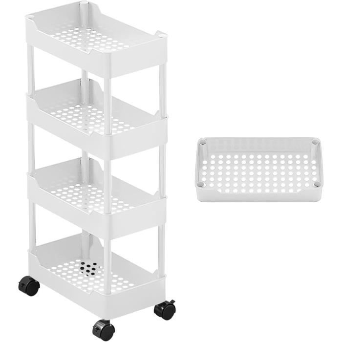 Rangement À 5 Niveaux, Chariot Utilitaire Roulant, Chariot Roulant ...