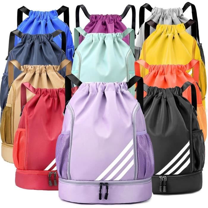 Sac De Gym, Sac De Sport Étanche, Sac À Dos De Football À Cordon ...