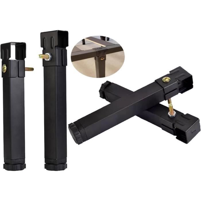 Lot de 4 Pieds Sommier à Lattes Universel,Pied pour Sommier Métal Pied ...