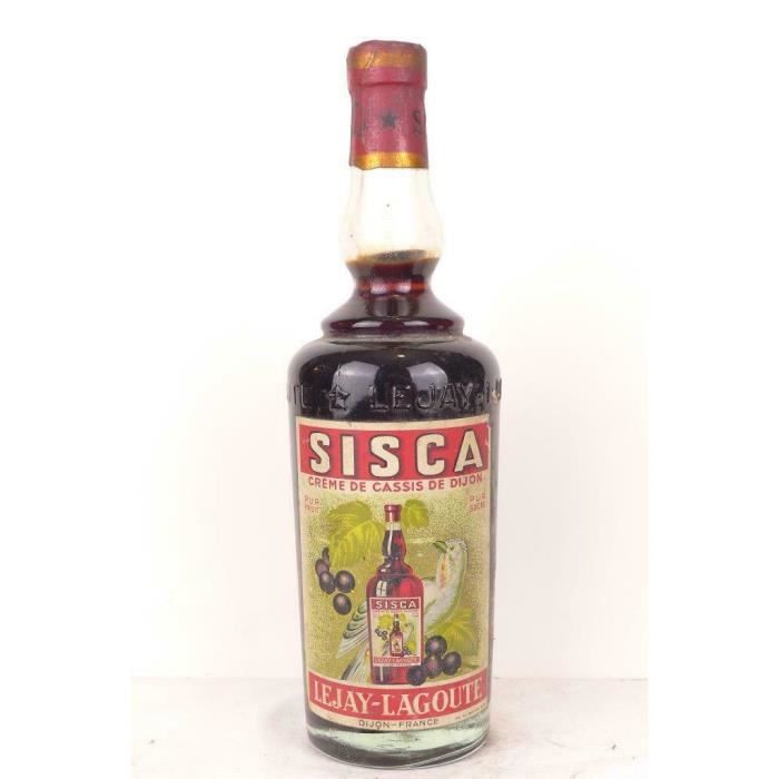 50 cl liqueur lejay-lagoute sisca crème de cassis (non millésimé années ...