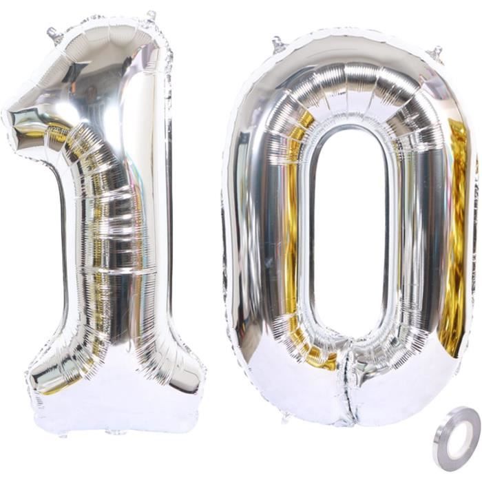 Ballon Gonflable - 10 Ans - Numéro 10 - Ballon Gonflable - Numéro 10 ...