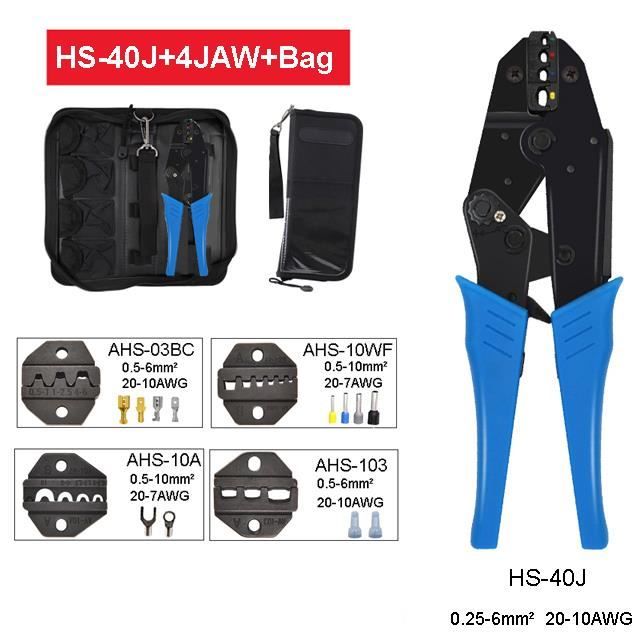 HS-40J W 4jaw Sac - Pince À Sertir, Outils À Main, Câble Coaxial, Bornes Isolées Électriques ...