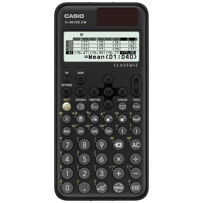 Casio FX-991DE CW Calculatrice technique et scientifique noir Ecran: 10 ...