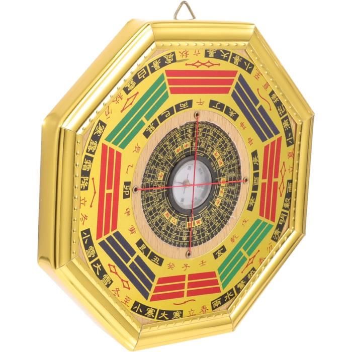 Maison Boussole De Poche Décor Rétro Miroir Bagua Feng Shui Boussole Pour La Divination Poêle ...