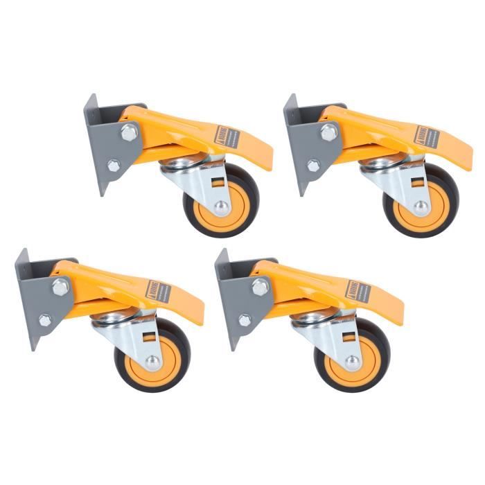 Cikonielf roulettes robustes Kit de Roulettes D'établi 4 Pièces en ...